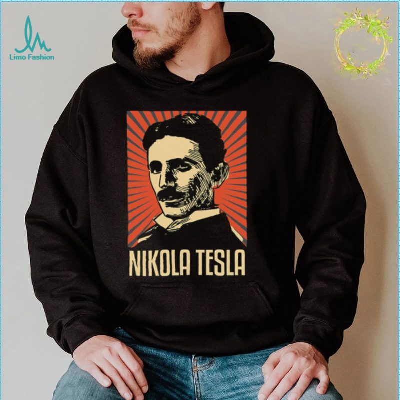 Funny Portrait Nikola Tesla Mix Hitler Unisex T Shirt - Limotees