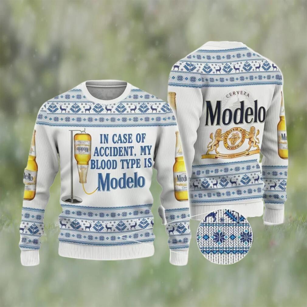 Modelo Beer Ugly Christmas Sweater, Faux Wool Sweater, Gifts For Beer ...