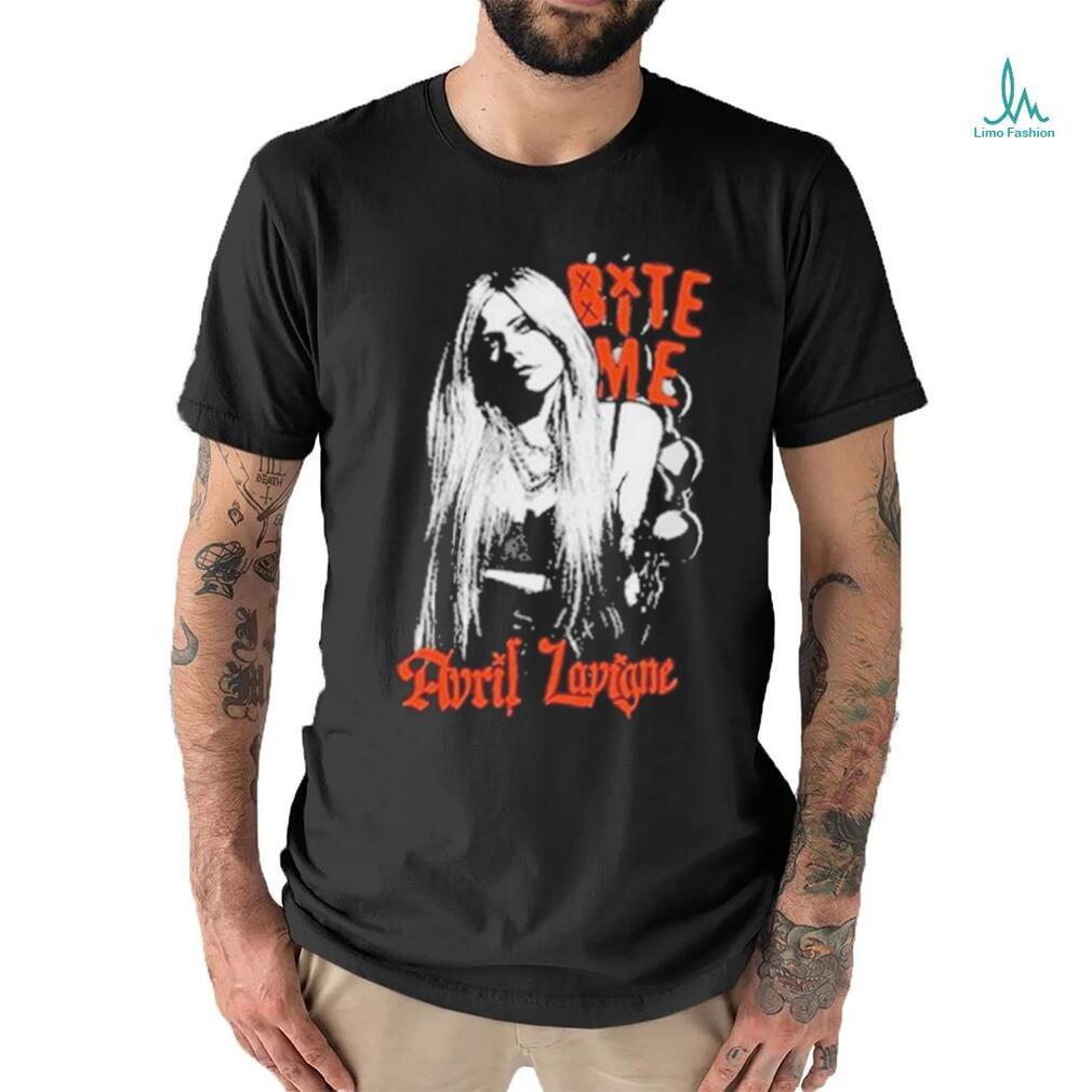 Official avril Lavigne Bite Me Tee T shirt, hoodie, sweater, long ...