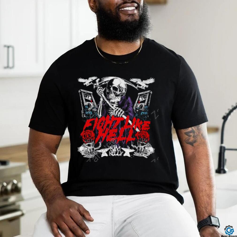 Kim Kelly Skeleton Fight Like Hell T Shirt – Limotees