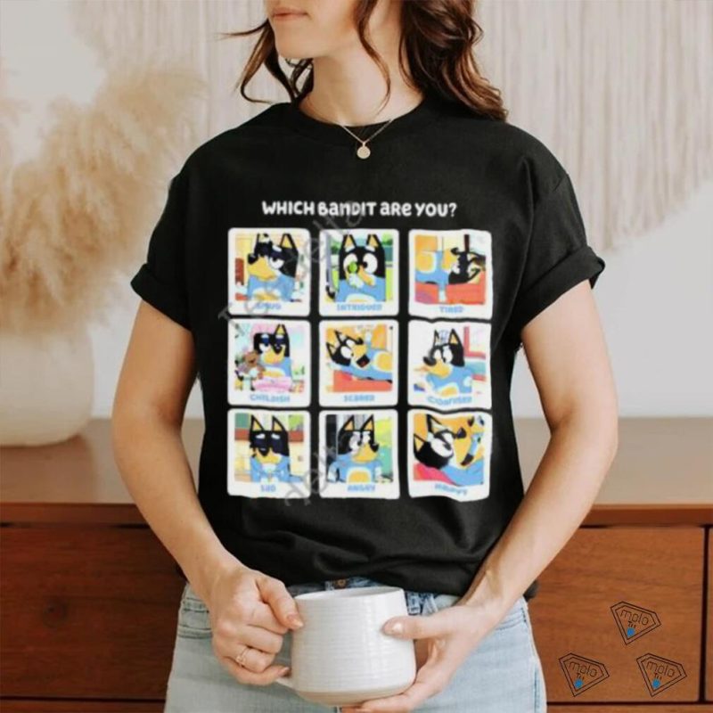 Bluey Tv Which Bandit Are You Smug Intrigued Tired Childish Scared ...