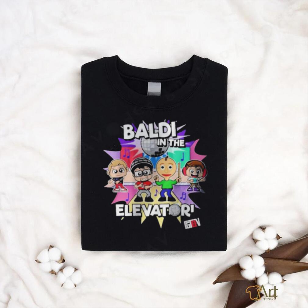 Baldi in the elevator T Shirt, hoodie, sweater, long sleeve and tank top