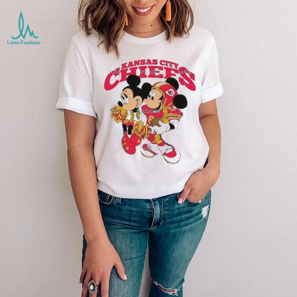 Mickey Mouse And Minnie Mouse Kansas City Chiefs T Shirt – Limotees