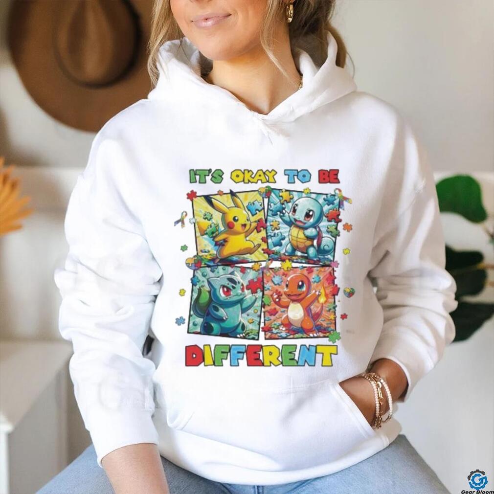 Autism awareness cartoon pikachu friends 2024 shirt, hoodie, sweater ...