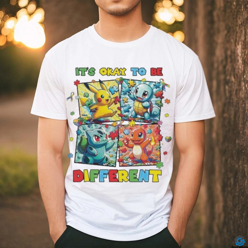 Autism awareness cartoon pikachu friends 2024 shirt, hoodie, sweater ...