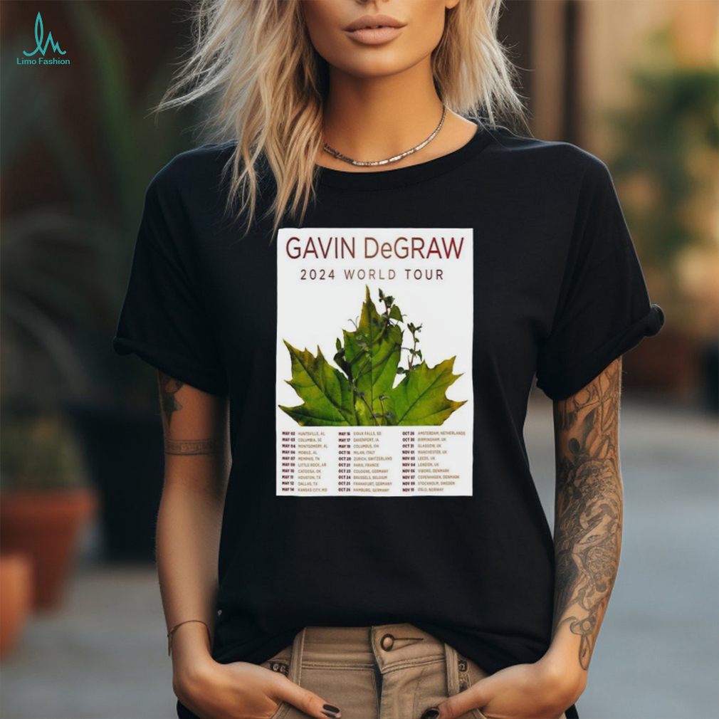 Gavin DeGraw 2024 World Tour Poster Shirt, hoodie, sweater, long sleeve ...