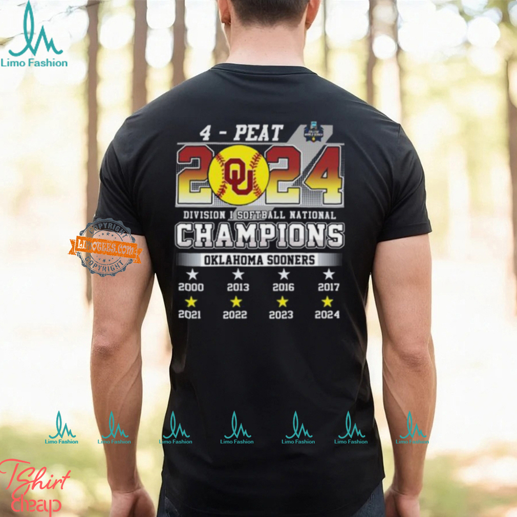 4 – Peat 2024 Division I Softball National Champions Oklahoma Sooners T ...
