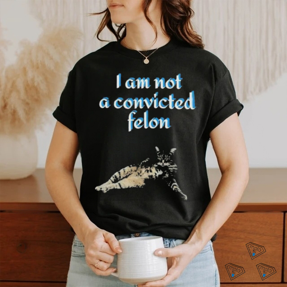 Cat I am not a convicted felon Shirt, hoodie, sweater, long sleeve and ...