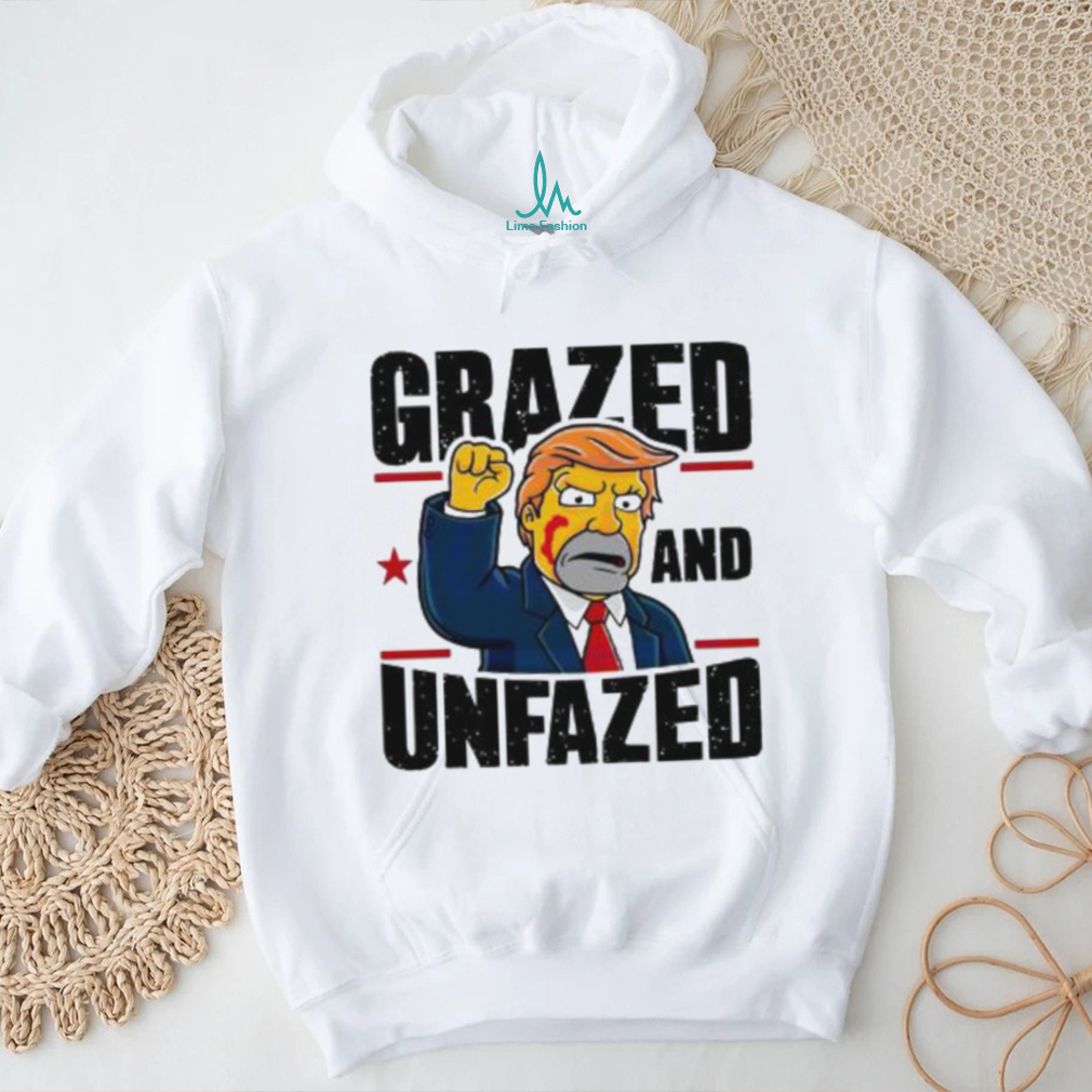 Donald Trump X Simpson Grazed and Unfazed cartoon shirt, hoodie ...